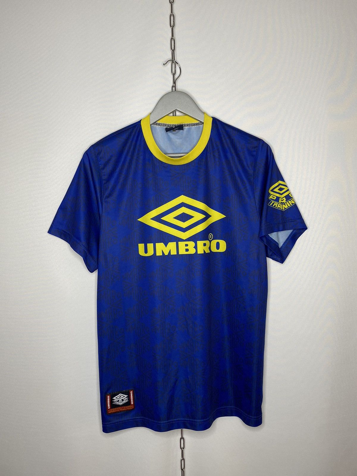 Umbro × Vintage Umbro Pro Training T-Shirt Vintage Monogram Short ...