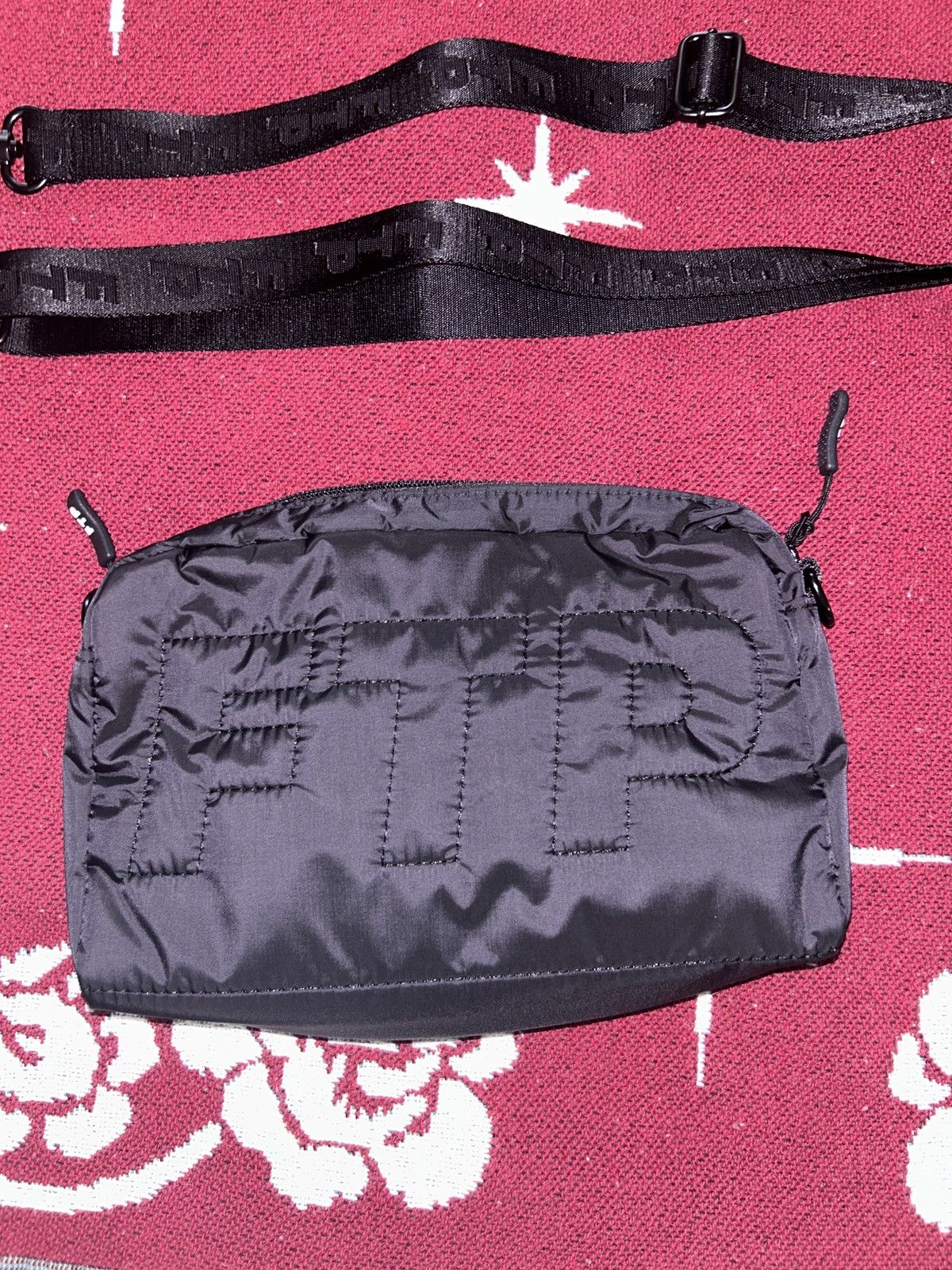 Fuck The Population Ftp puffer side bag black | Grailed