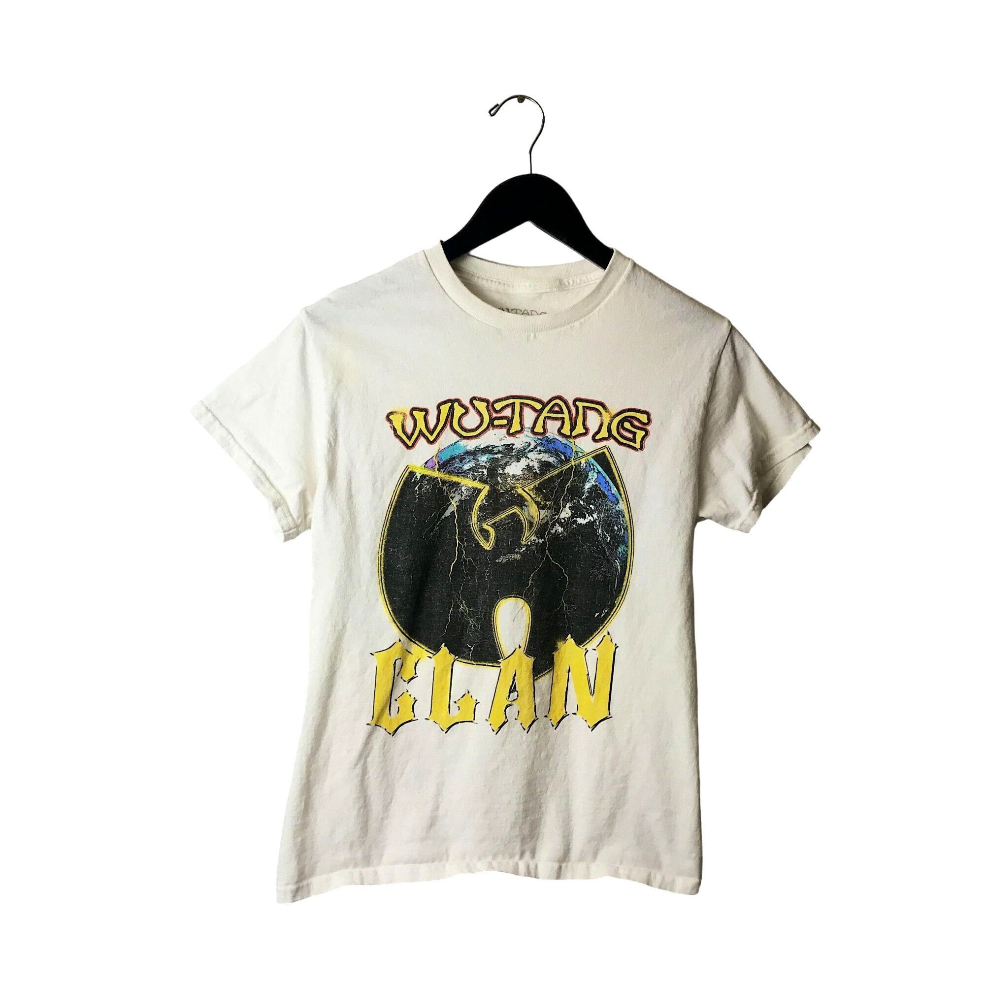 Wu Tang Clan Wu Tang Clan Rap Tee Adult White Extra Small XS American ...