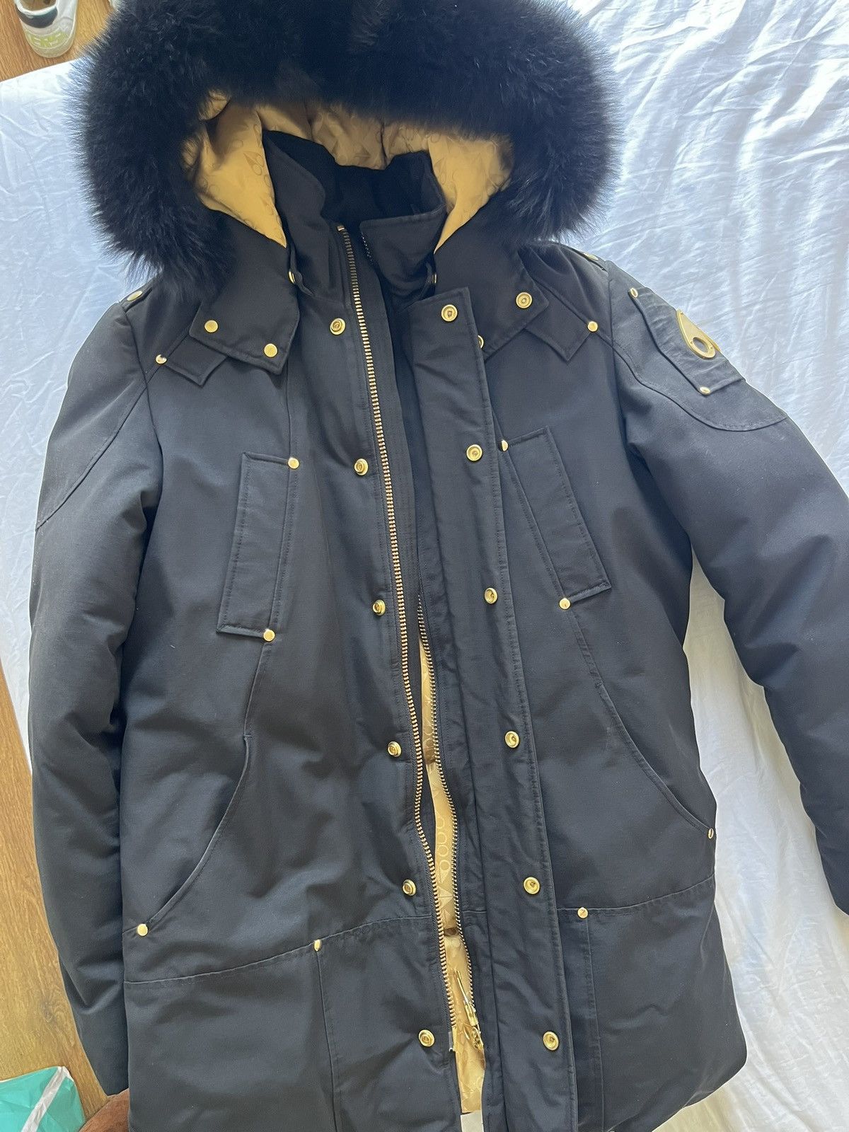 Moose Knuckles Moose Knuckles – Gold Stirling Parka – Black/Black | Grailed