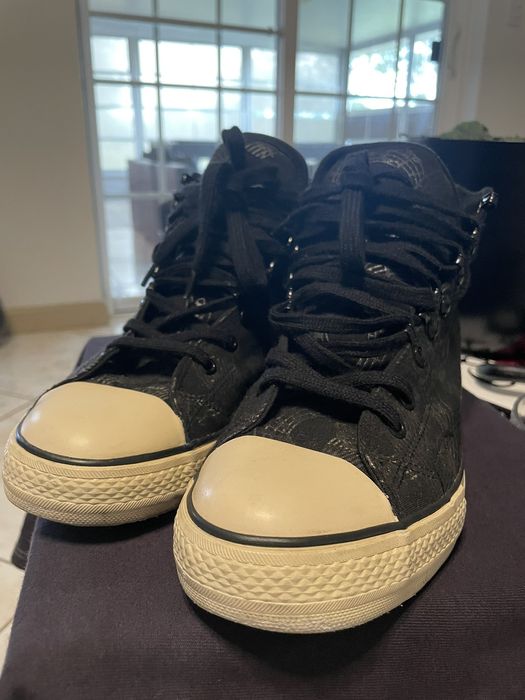 Number (N)ine Rare! Number Nine Musical Notes High-cut Sneakers Black ...