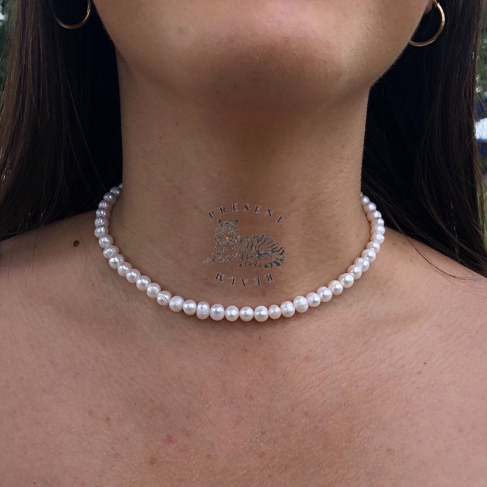 Generic × Jewelry × Vintage Faux Pearl Necklace – Classic Beaded Chain ...