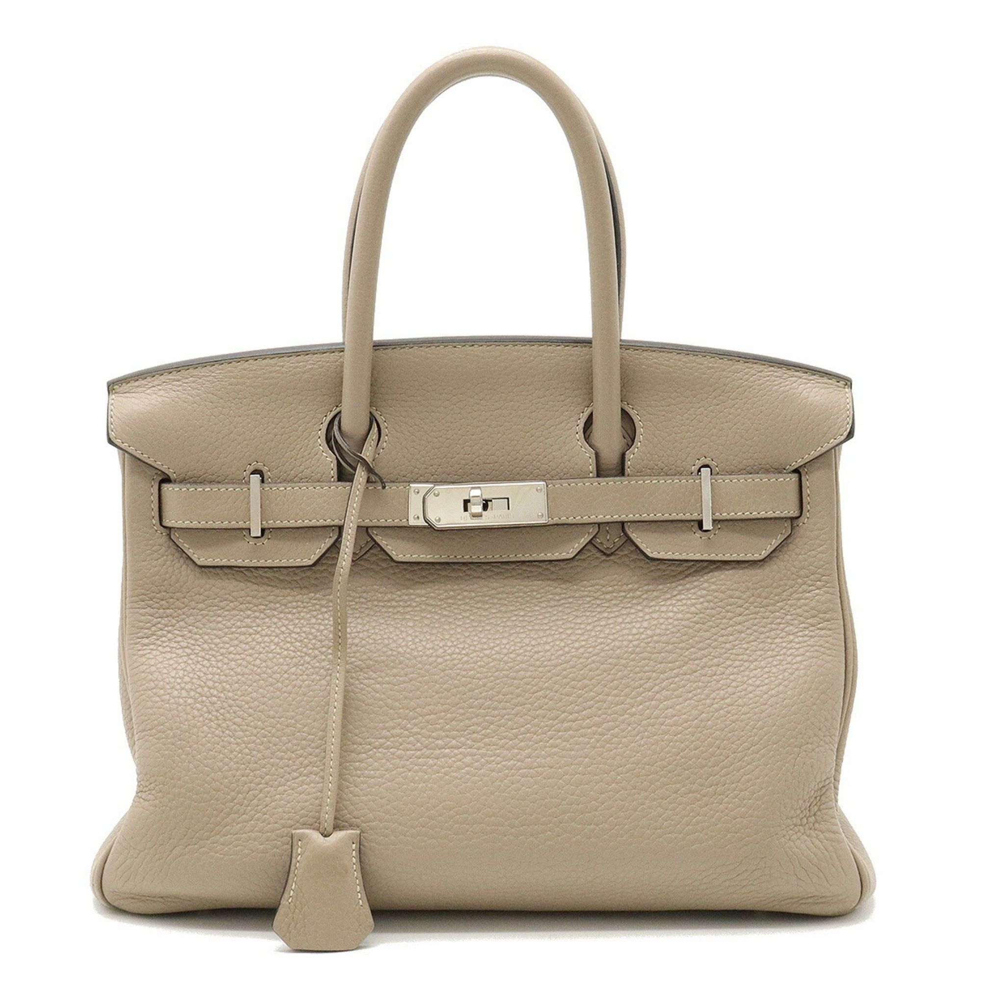 Hermes HERMES Birkin 30 Handbag Taurillon Clemence Leather Tourtiere ...