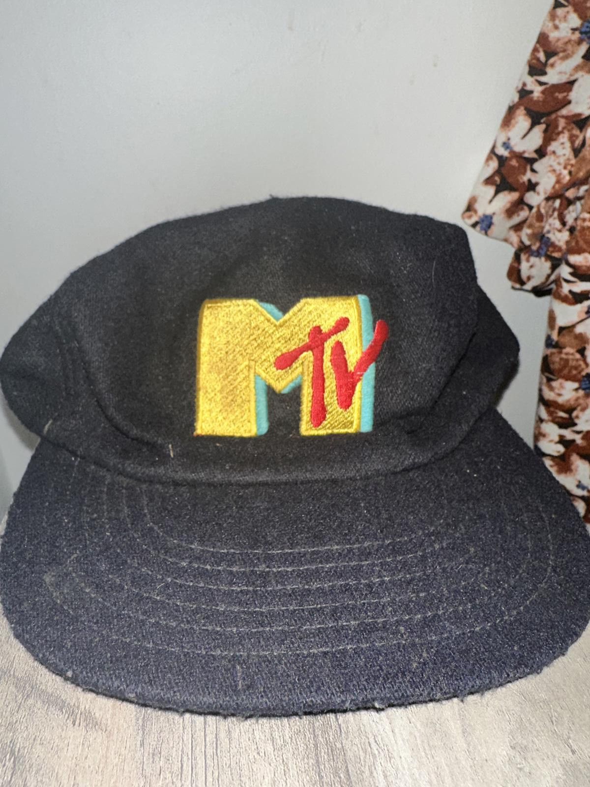 Designer Vintage 80s Rare Embroidered Wool MTV SnapBack Hat | Grailed