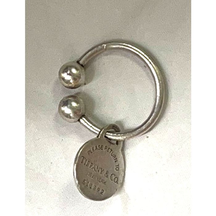 Tiffany & Co. TIFFANY & CO. Silver 925 Keychain Please Return to ...