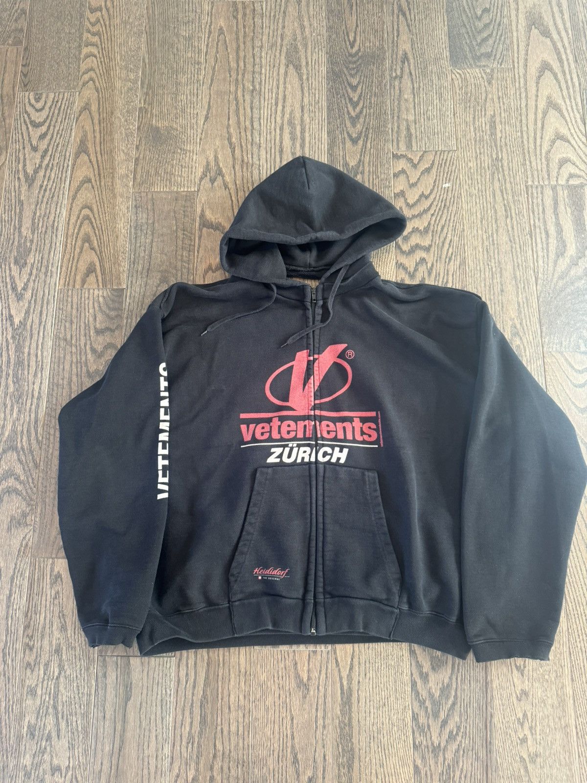 Vetements Vetements Zurich Weltschmerz Reversible Zip-Up Hoodie | Grailed