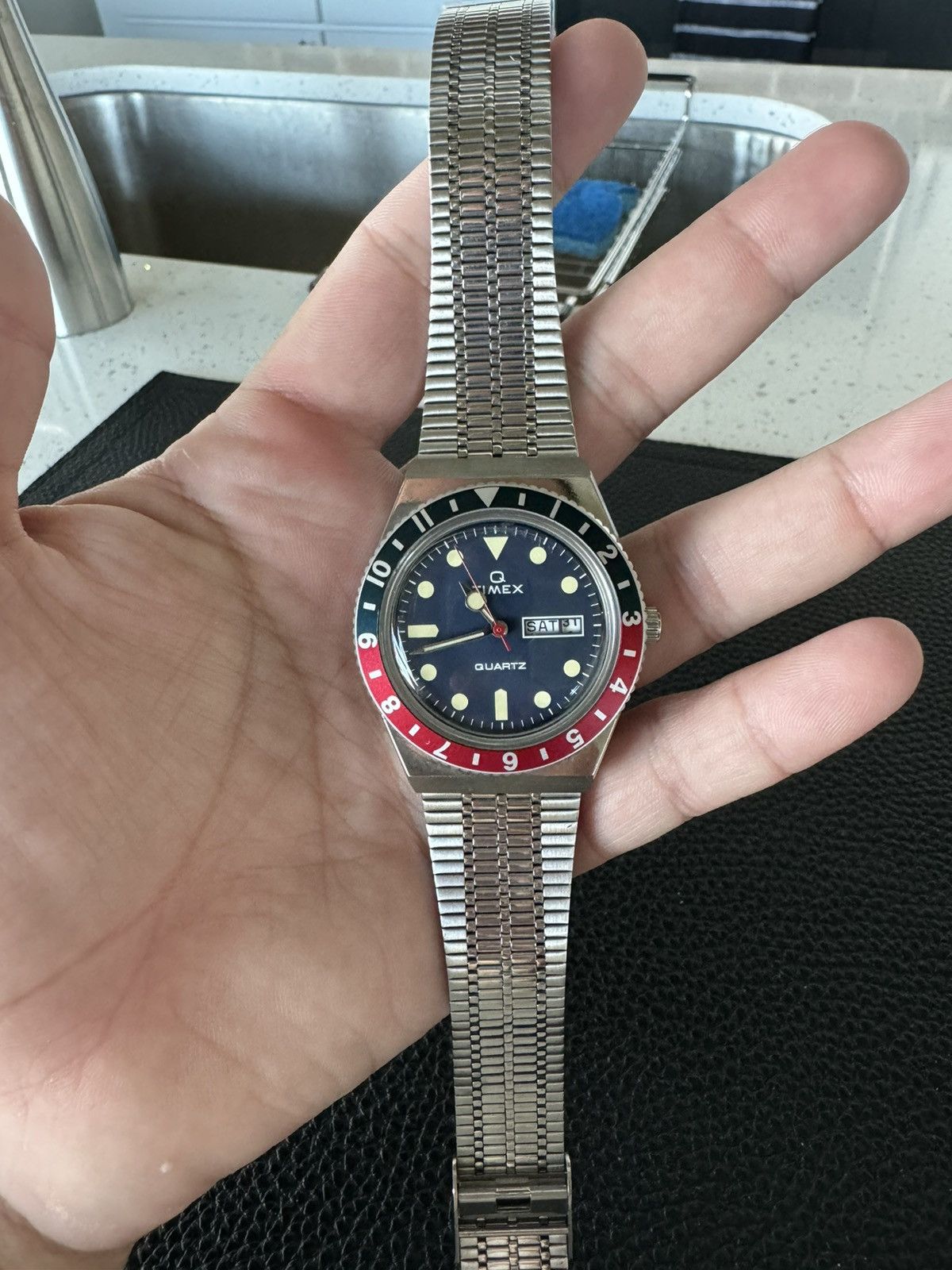 Timex TIMEX Q reissue - Pepsi dial | Grailed