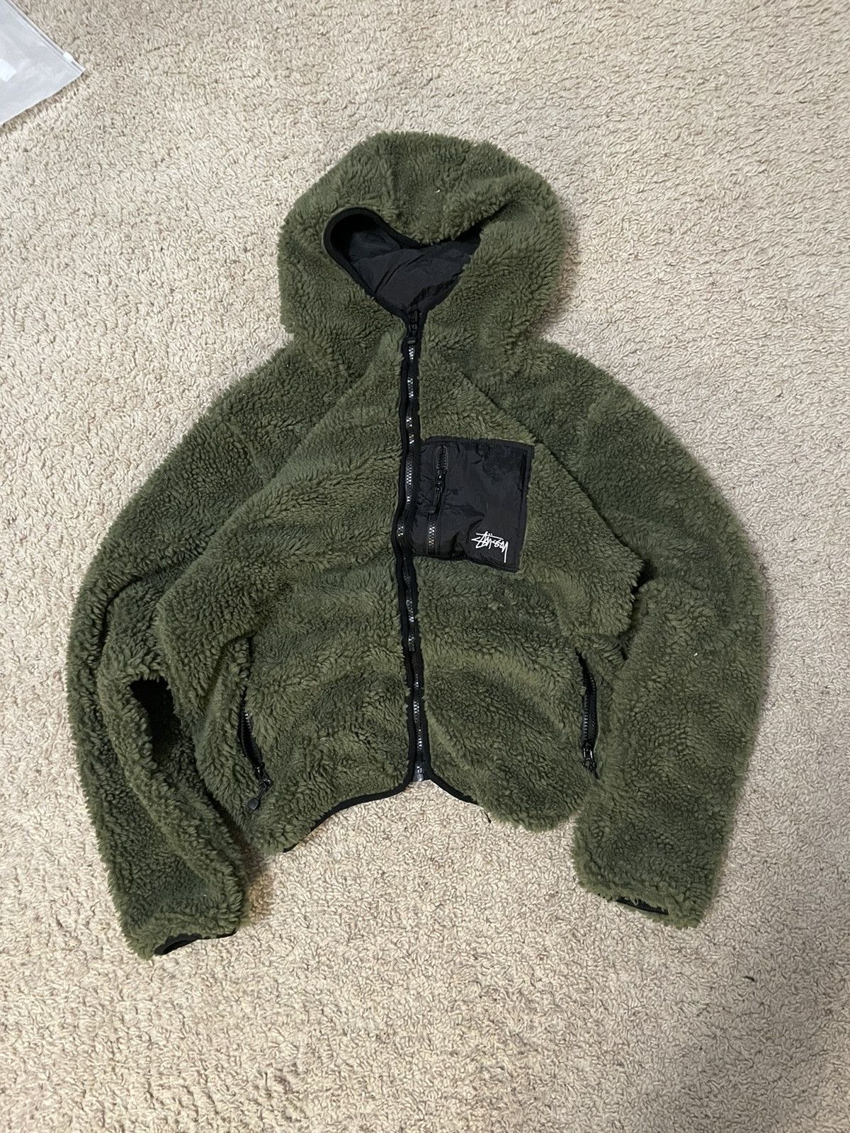 Streetwear × Stussy Stussy reversible fleece | Grailed