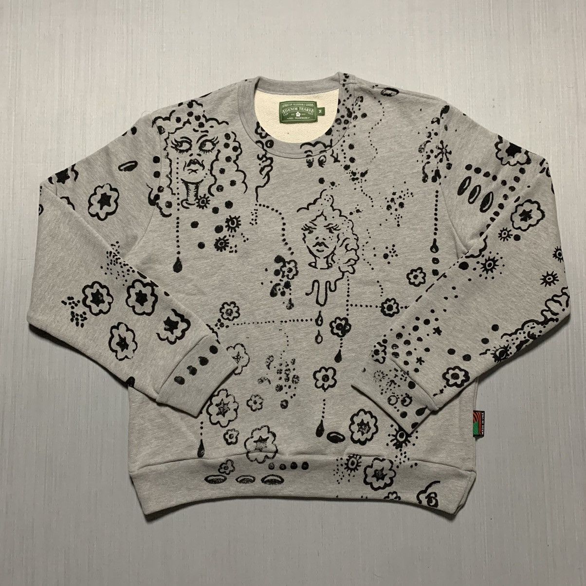 DENIM TEARS × IRAK × Streetwear Denim Tears X IRAK Crewneck Sweatshirt ...