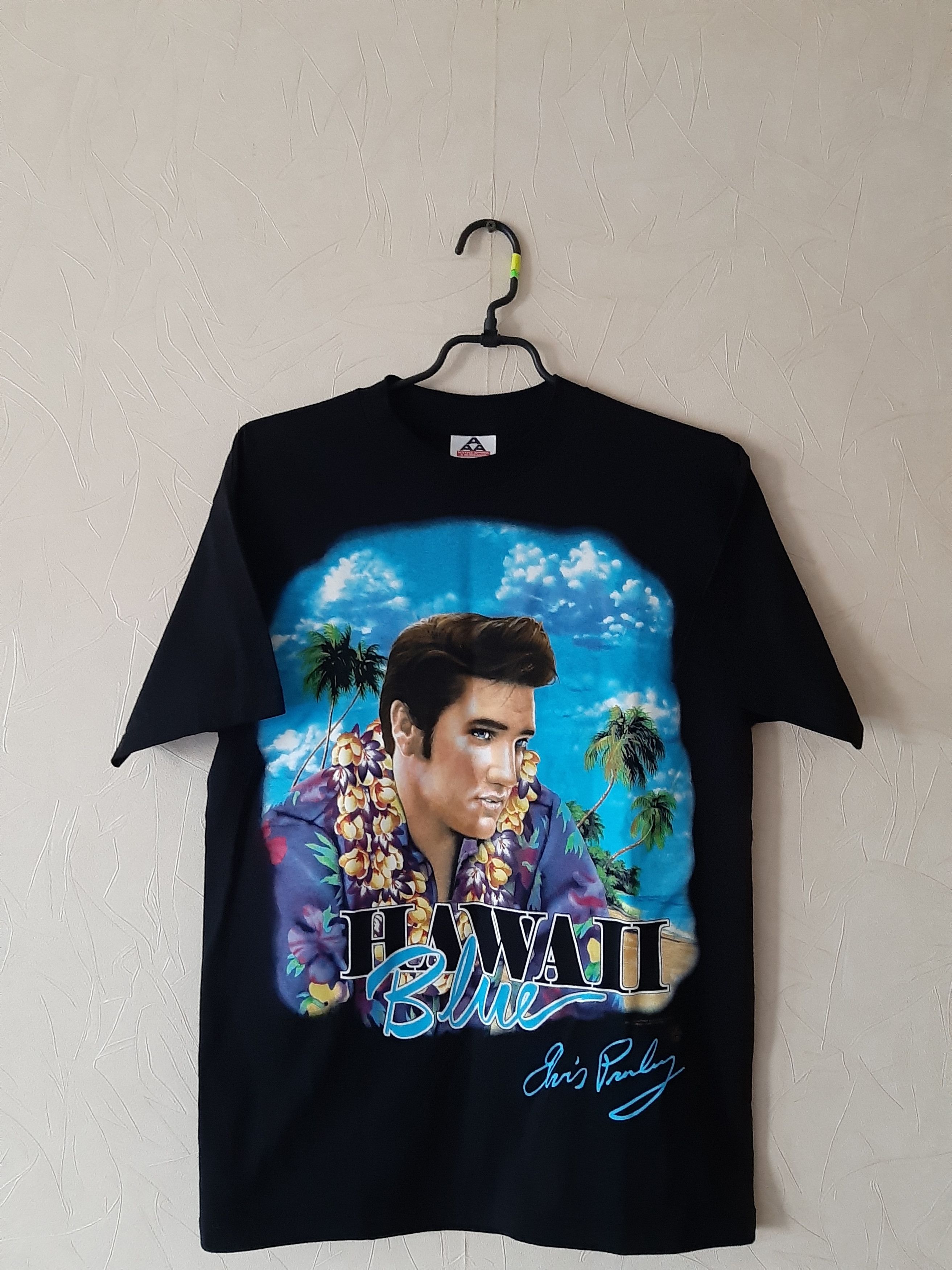Vintage Rare Vintage 1996 Official Elvis Presley Hawaii Blue Shirt ...