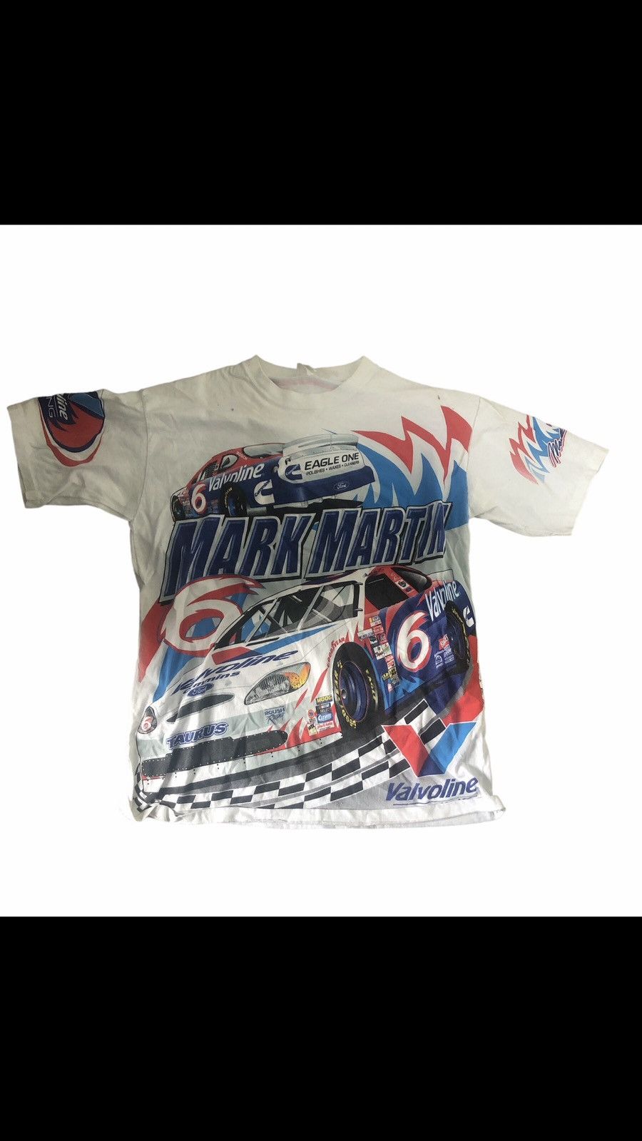 NASCAR × Vintage Vintage all over print mark Martin shirt | Grailed
