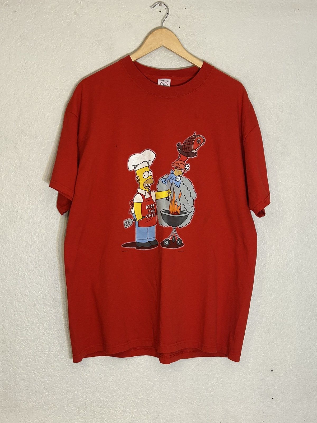 The Simpsons × Vintage The Simpsons Kiss The Chef BBQ Tee | Grailed