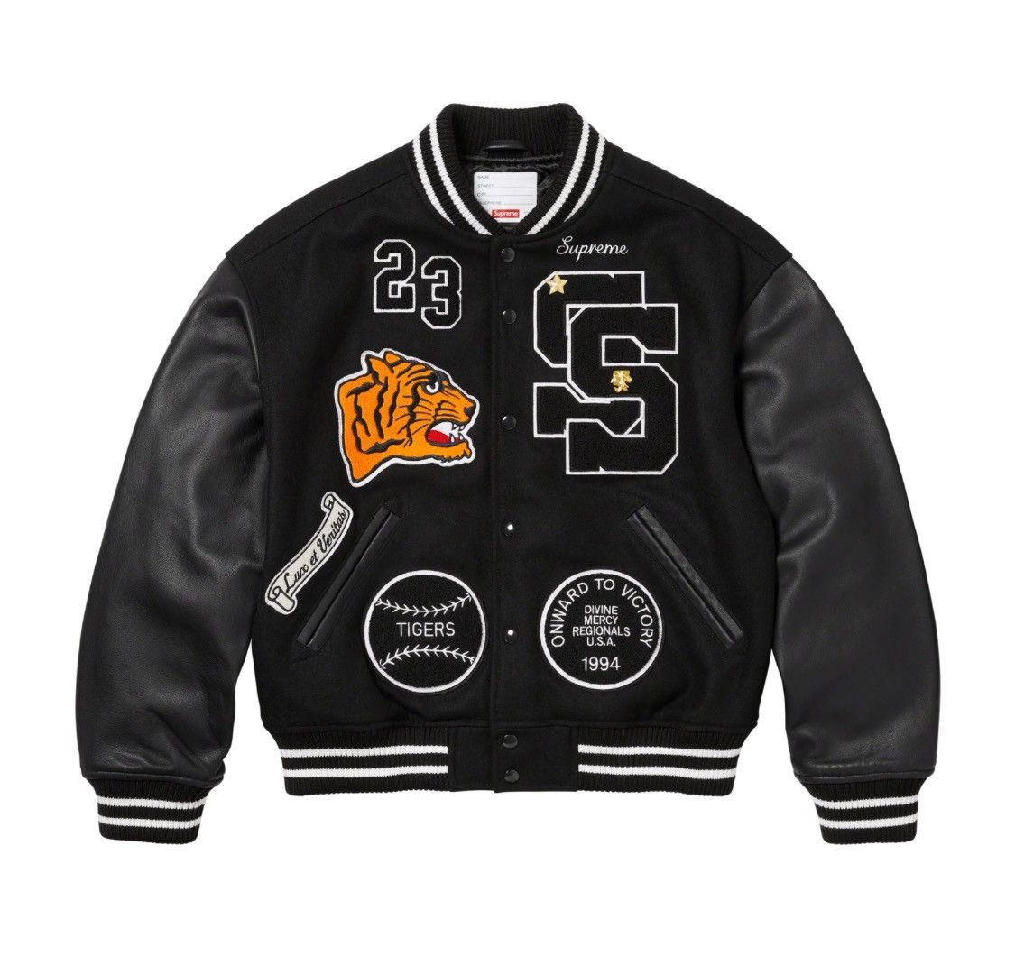 Supreme Supreme FW23 Tiger Varsity Jacket | Grailed