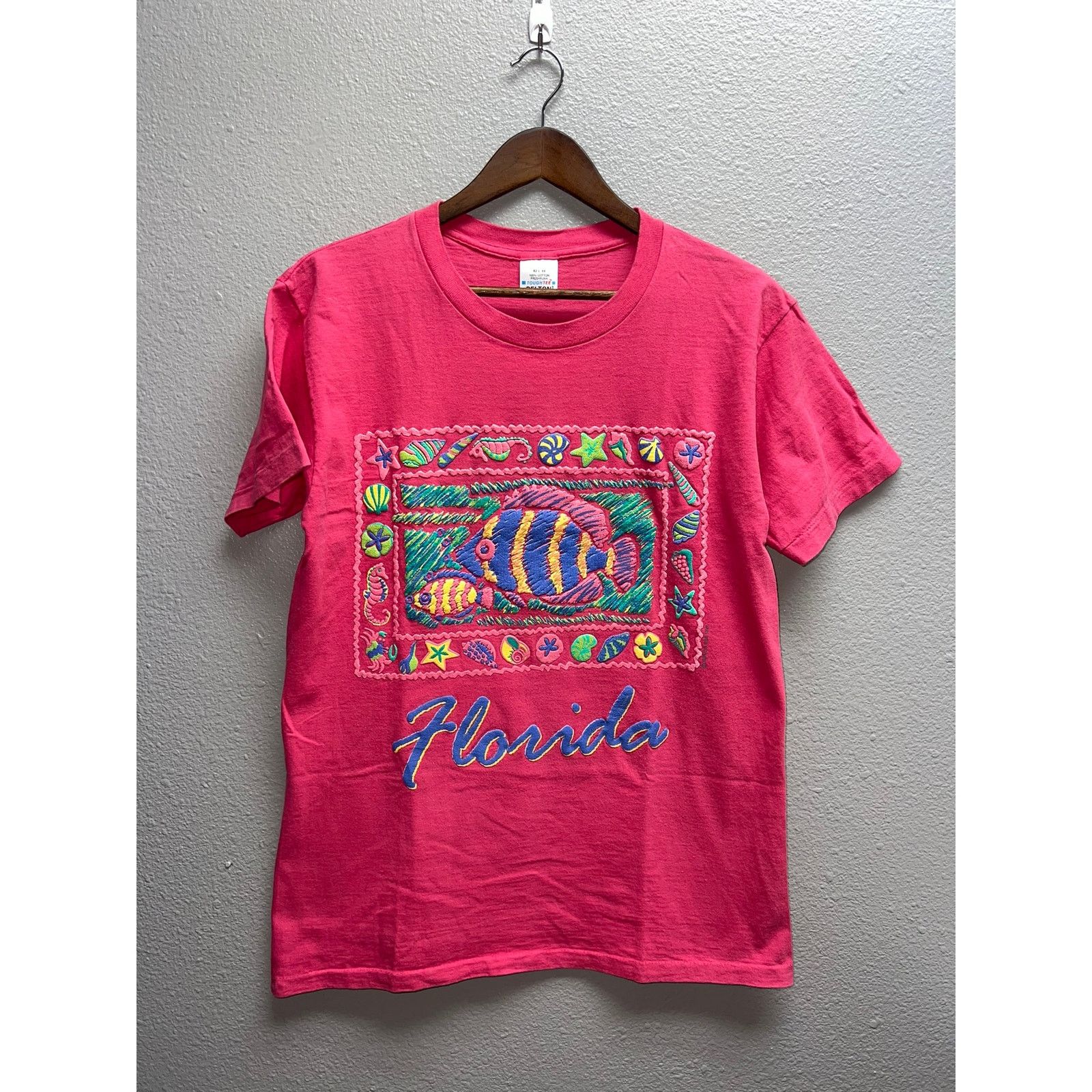 Vintage 1990s Vintage Florida Tropical Fish Fishes Ocean Shirt 90s ...