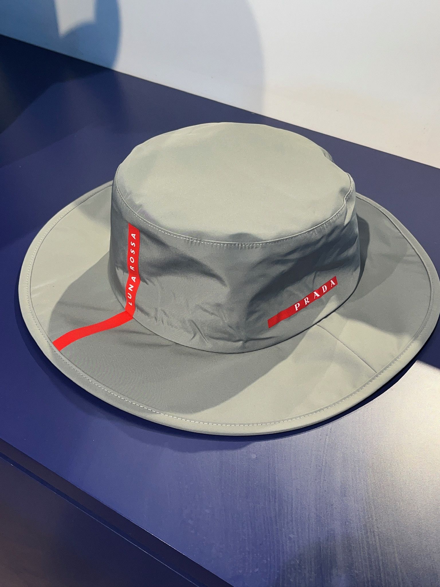 Prada PRADA Luna Rossa Bucket Hat Cap Nylon Pirelli Team Red Tab | Grailed