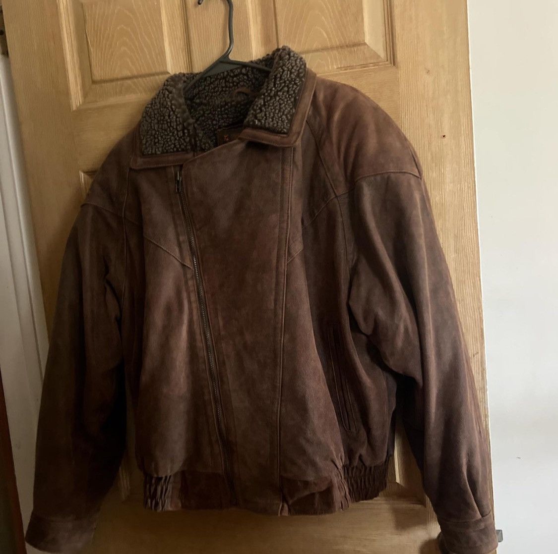 Vintage Vintage Wilson Suede Shearling Bomber Jacket | Grailed