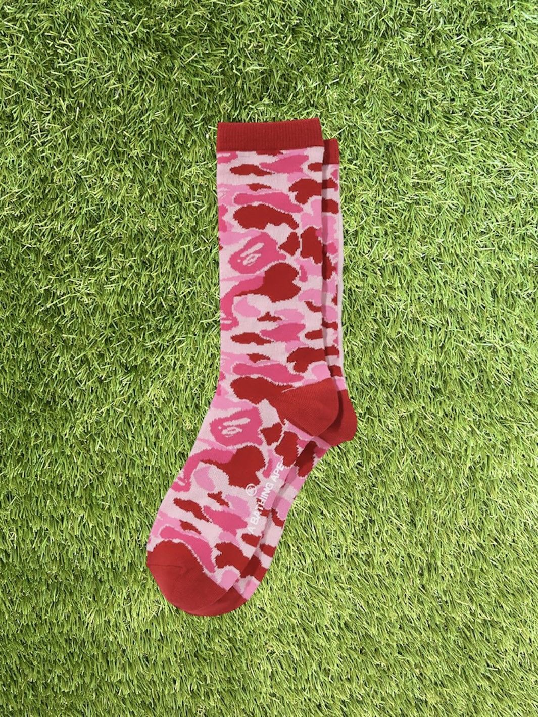 Bape A Bathing Ape BAPE Abc Camo “Pink” Socks Size Large | Grailed