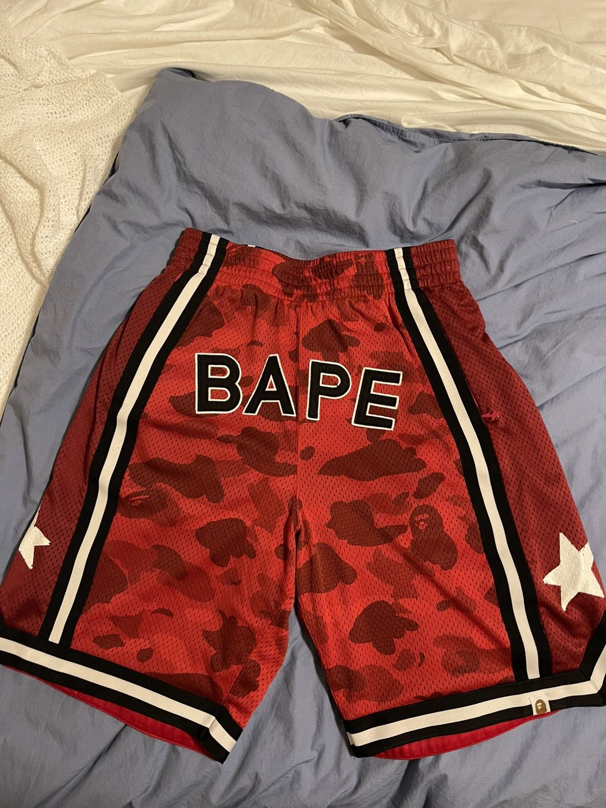 Bape Bape color camo wide basketball shorts | Grailed