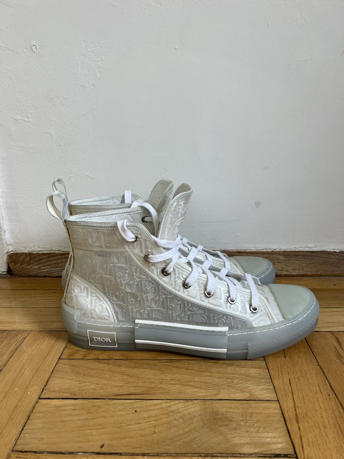 Dior × Kim Jones Dior B23 High 'Raised Dior Oblique - Transparent White ...