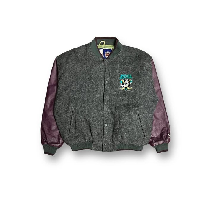 Vintage 90's Anaheim Mighty Ducks NHL Hockey Varsity Jacket | Grailed