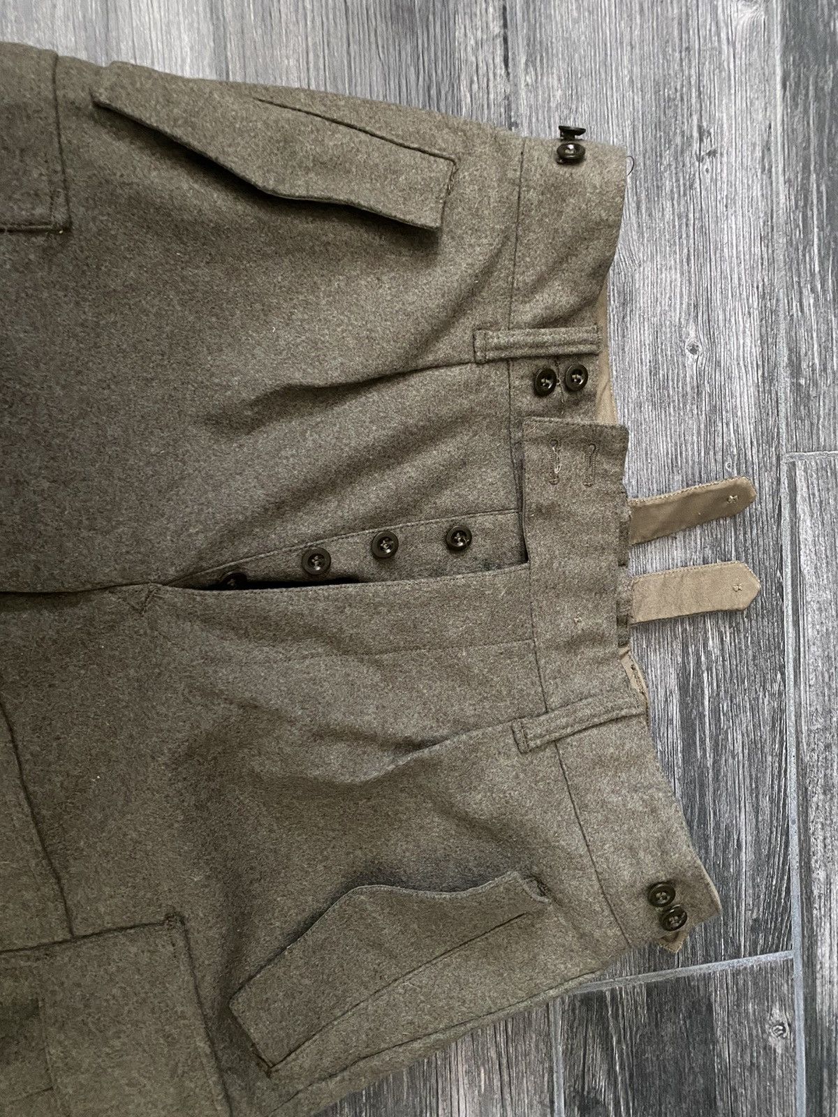 Military × Vintage 60s wool military pants | Grailed