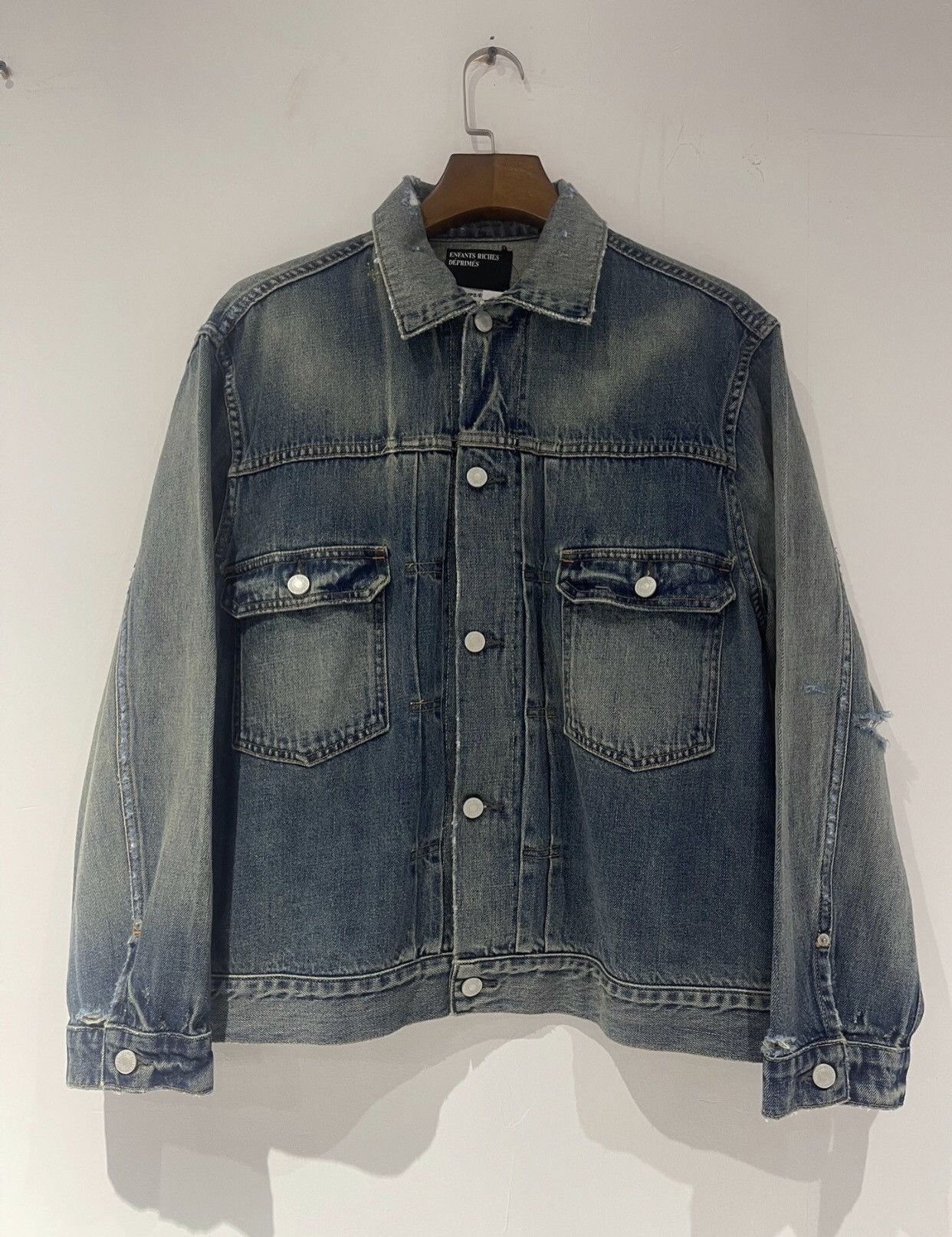 Enfants Riches Deprimes ERD 24ss damage denim shirt jacket - DMC | Grailed