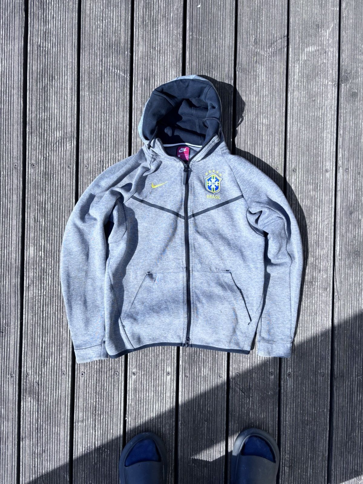 Nike × Streetwear × Very Rare Rare Nike Tech Fleece Hoodie Brazil ...