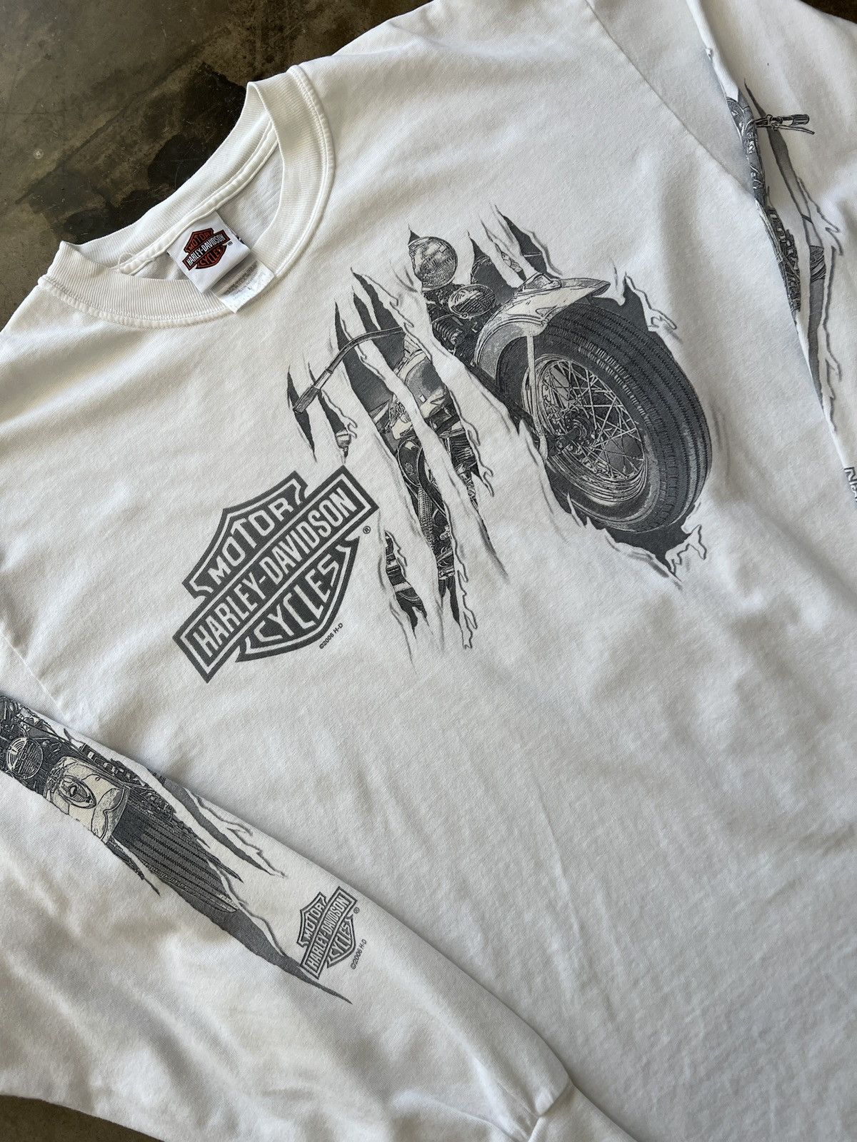 Vintage Vintage Early 2000's Harley Davidson Carson City LS Tee Large ...