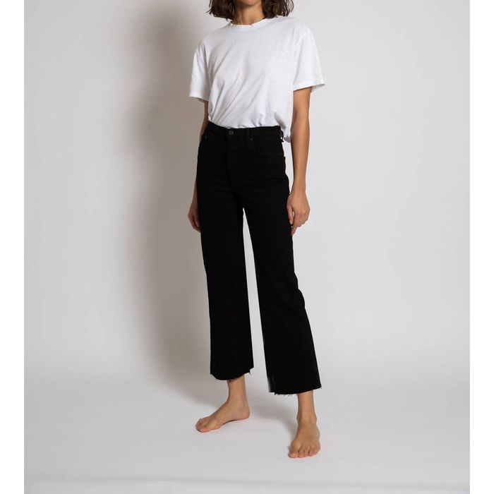 Askk NY ASKK NY Crop Wide Leg Denim In Black Resin | Grailed