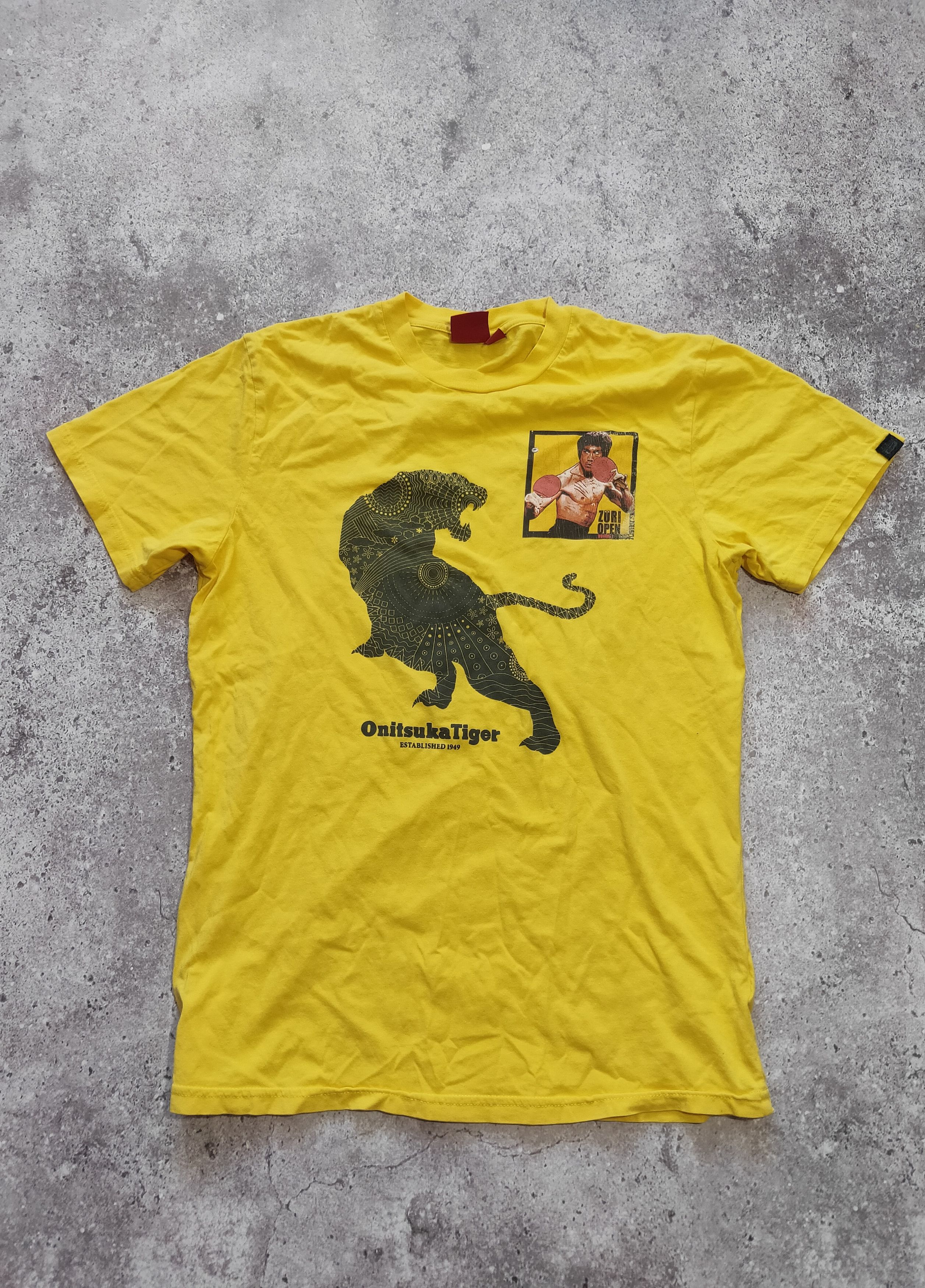 Japanese Brand × Onitsuka Tiger Onitsuka Tiger t shirt big logo Vintage ...