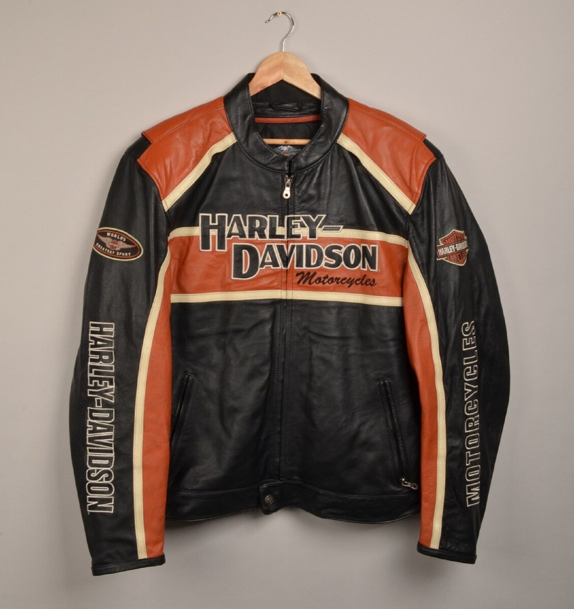 Harley Davidson × Leather Jacket × Racing 🔥 🔥 HARLEY DAVIDSON LEATHER ...