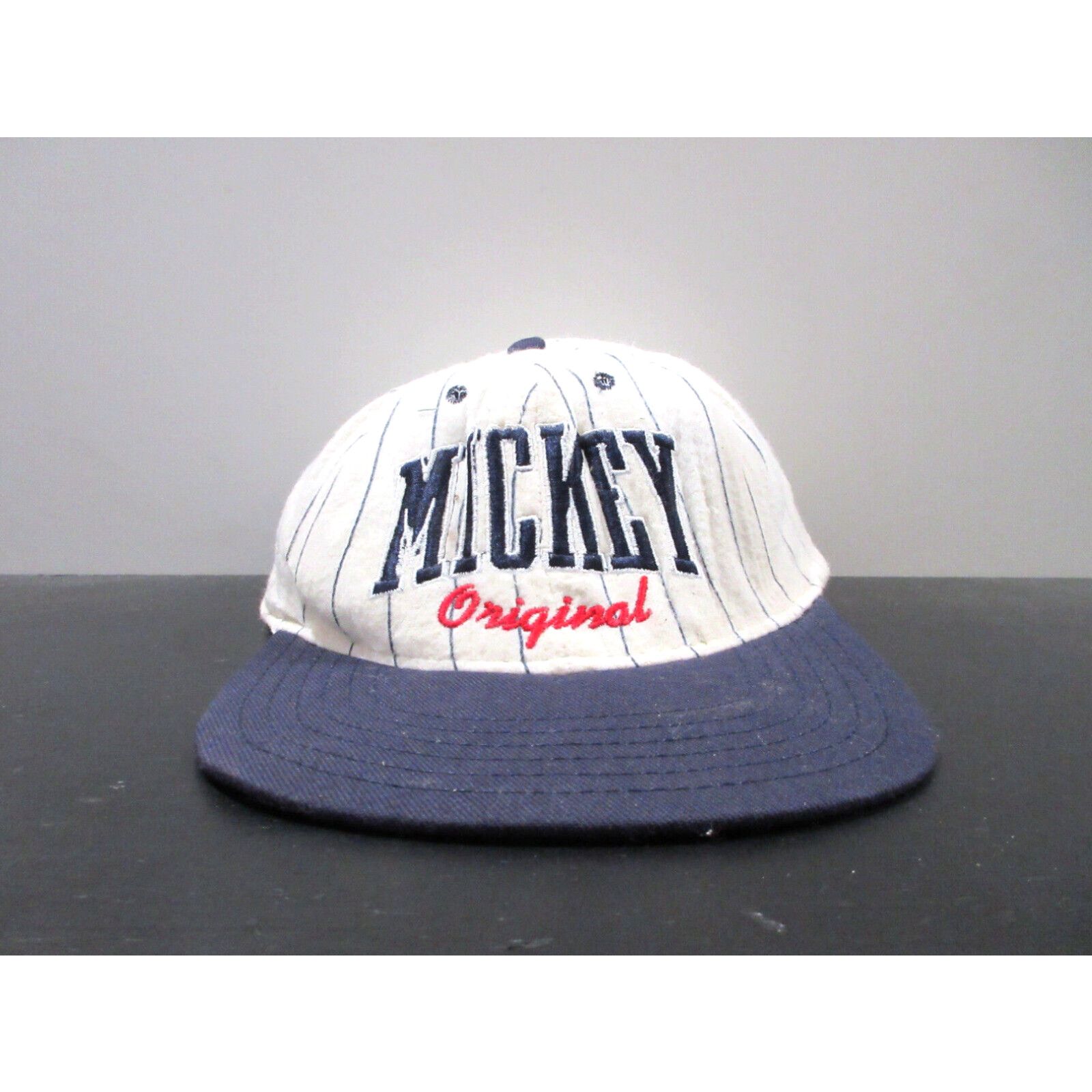 Disney VINTAGE Disney Hat Cap Snap Back White Blue Mickey Mouse Park ...