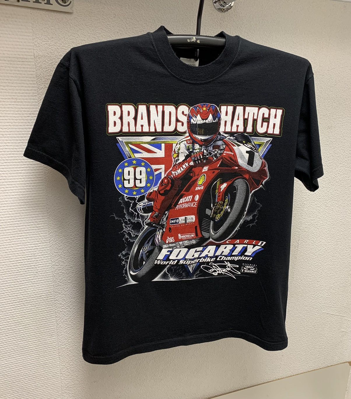 Vintage Brands hatch 1999 vintage screen stars racing t-shirt rossi ...