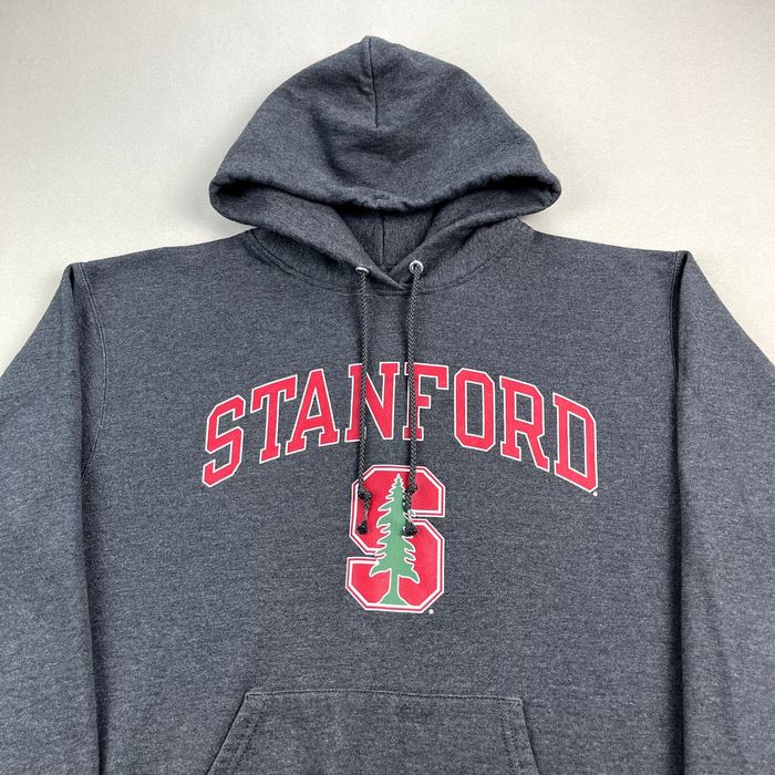 Champion Stanford University Hoodie Sweatshirt Gray Champion College | Grailed