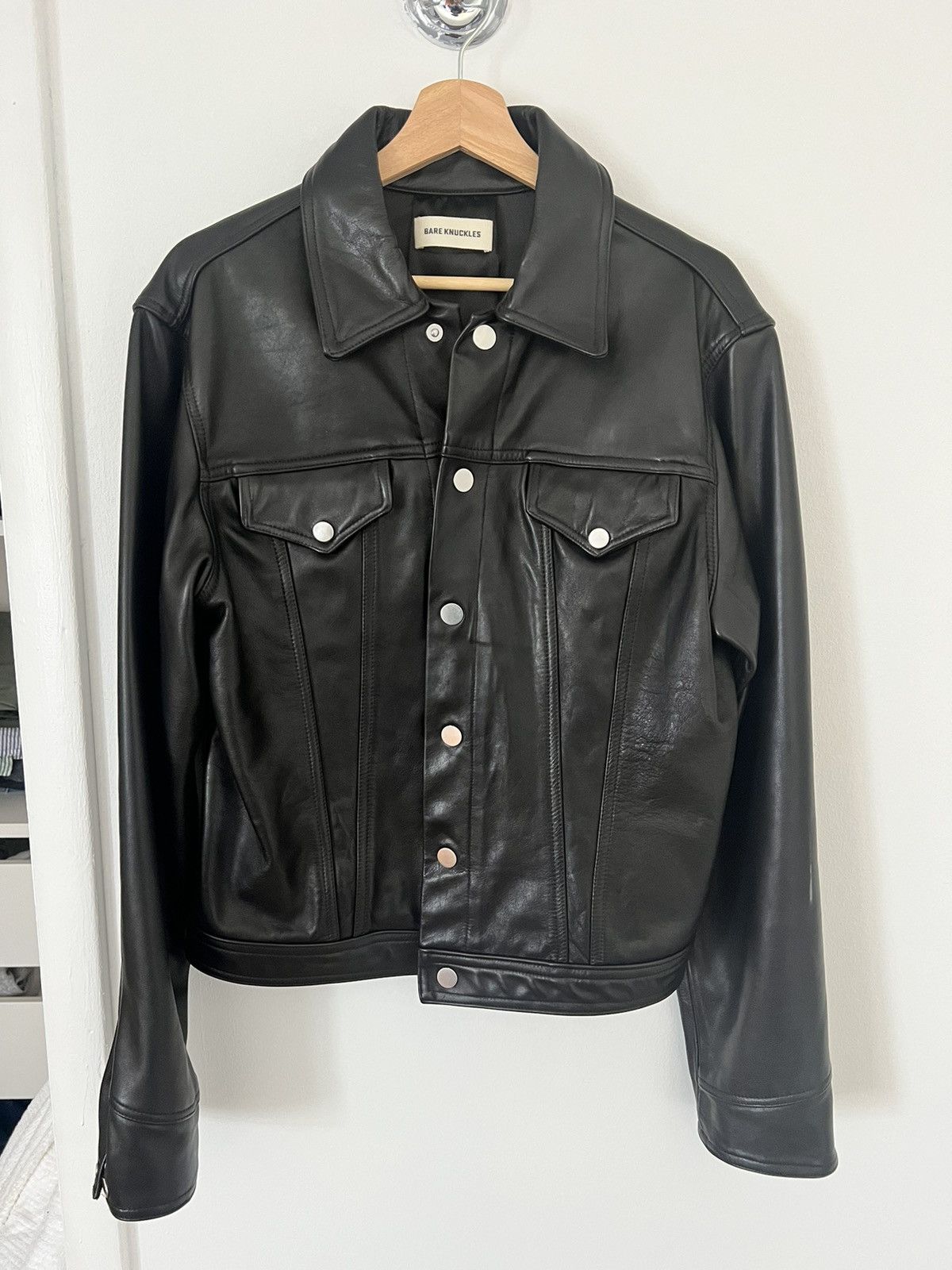 Bare Knuckles Bare Knuckles Leather Trucker Jacket - Large | Grailed