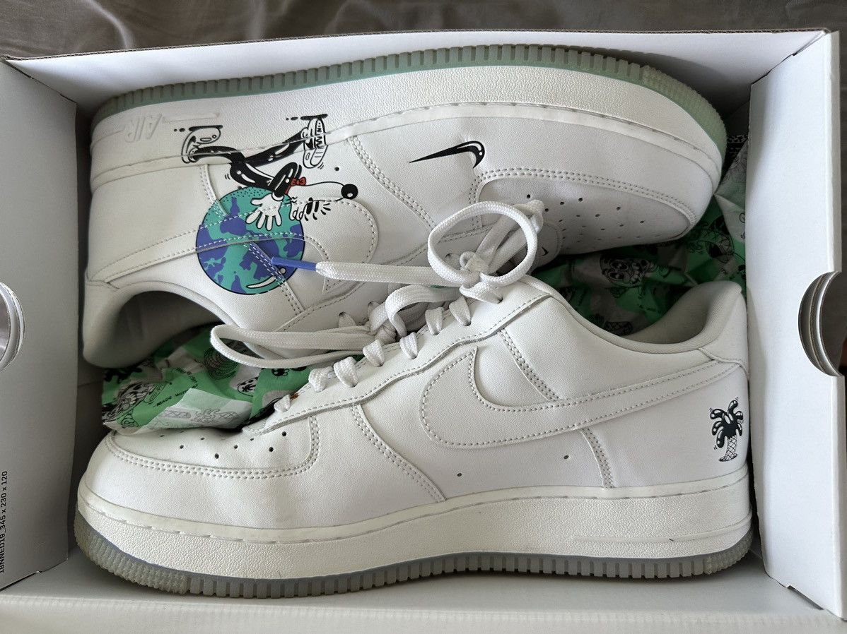 Nike Nike x Steven Harrington x Flyleather Air Force one QS | Grailed