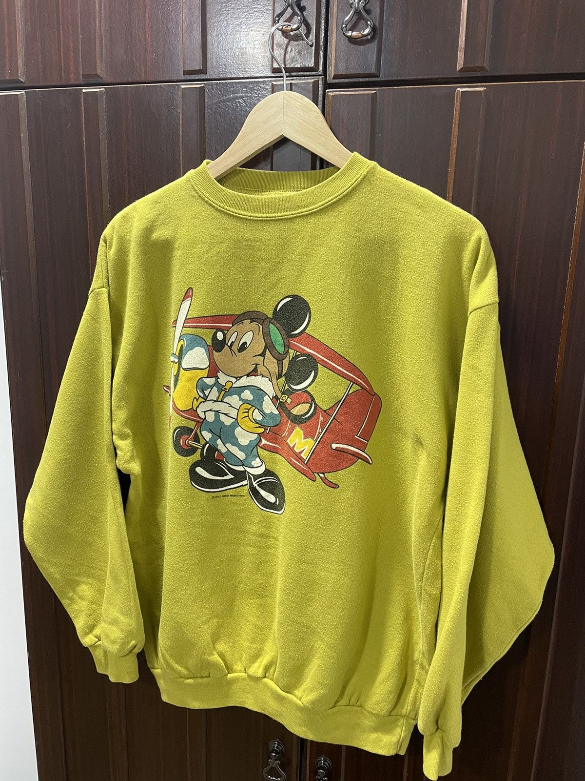 Disney × Mickey Mouse × Vintage Vintage Disney Airplane Pilot Mickey ...