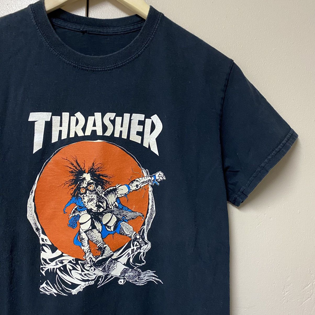 Thrasher Thrasher Magazine skateboard shirt Pushead artwork | Grailed