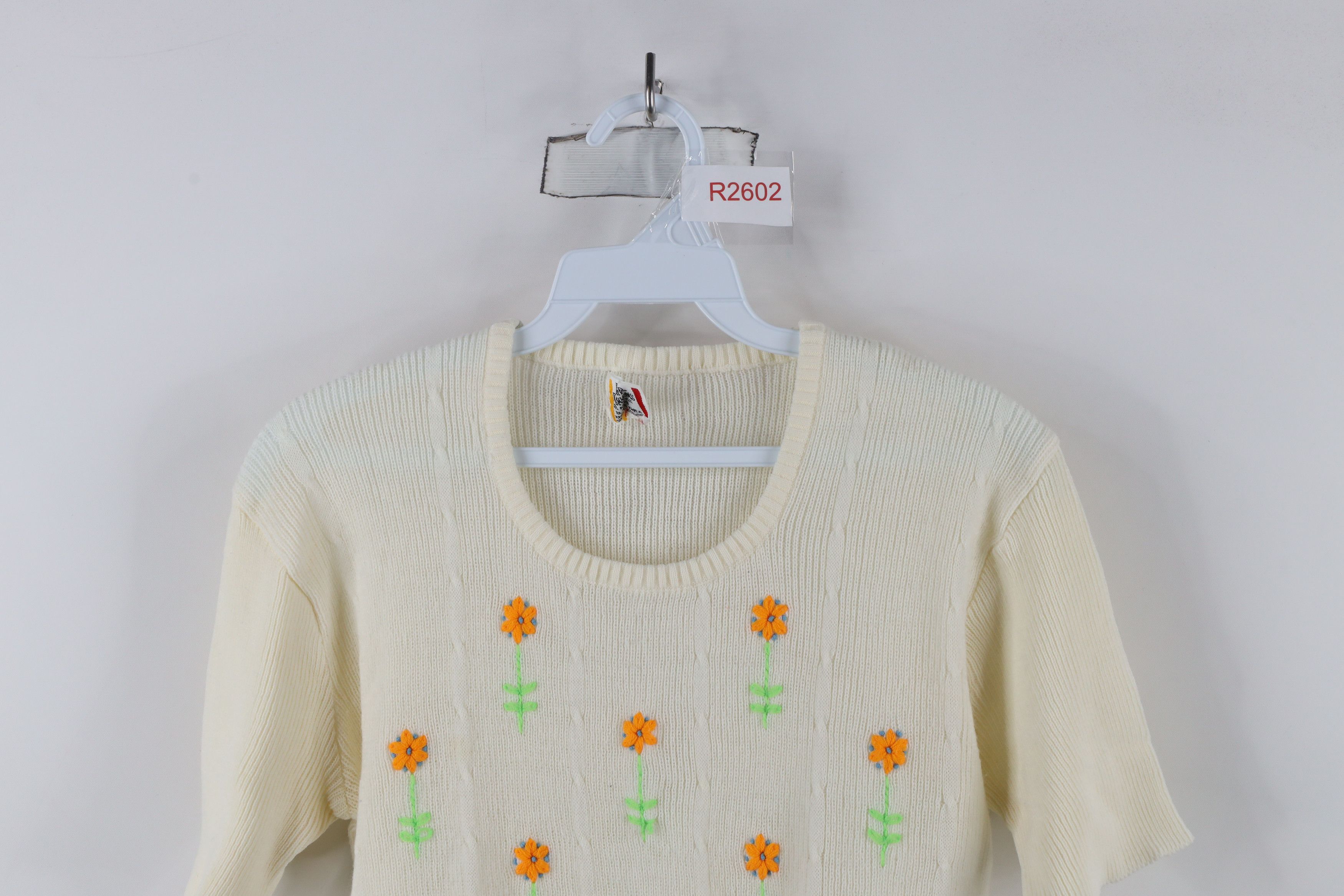 Vintage Vintage 70s Mid Century Modern MCM Embroidered Knit Sweater ...