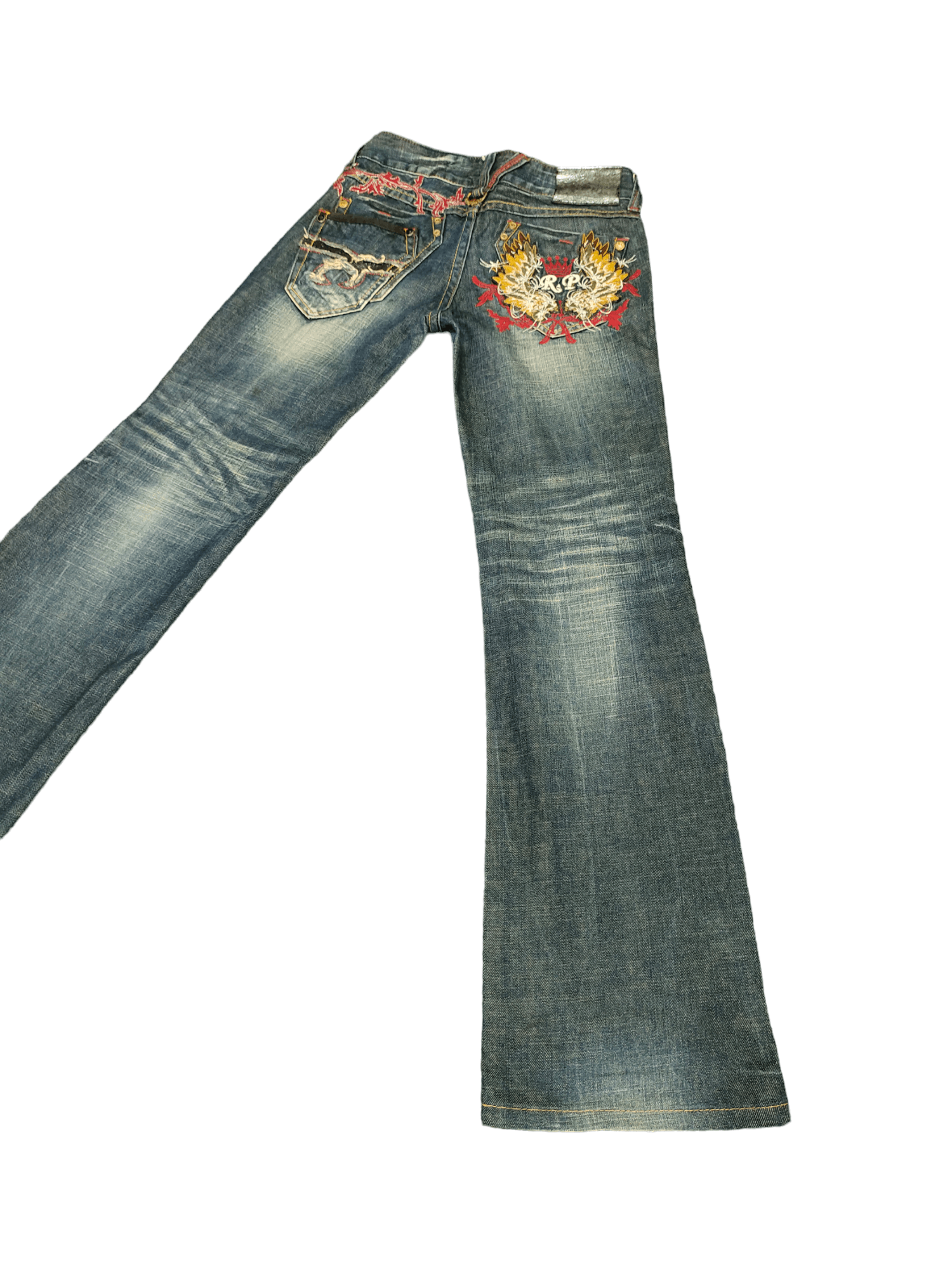 Hysteric Glamour × Tornado Mart Flare Jeans Red pepper Clawmark Denim ...
