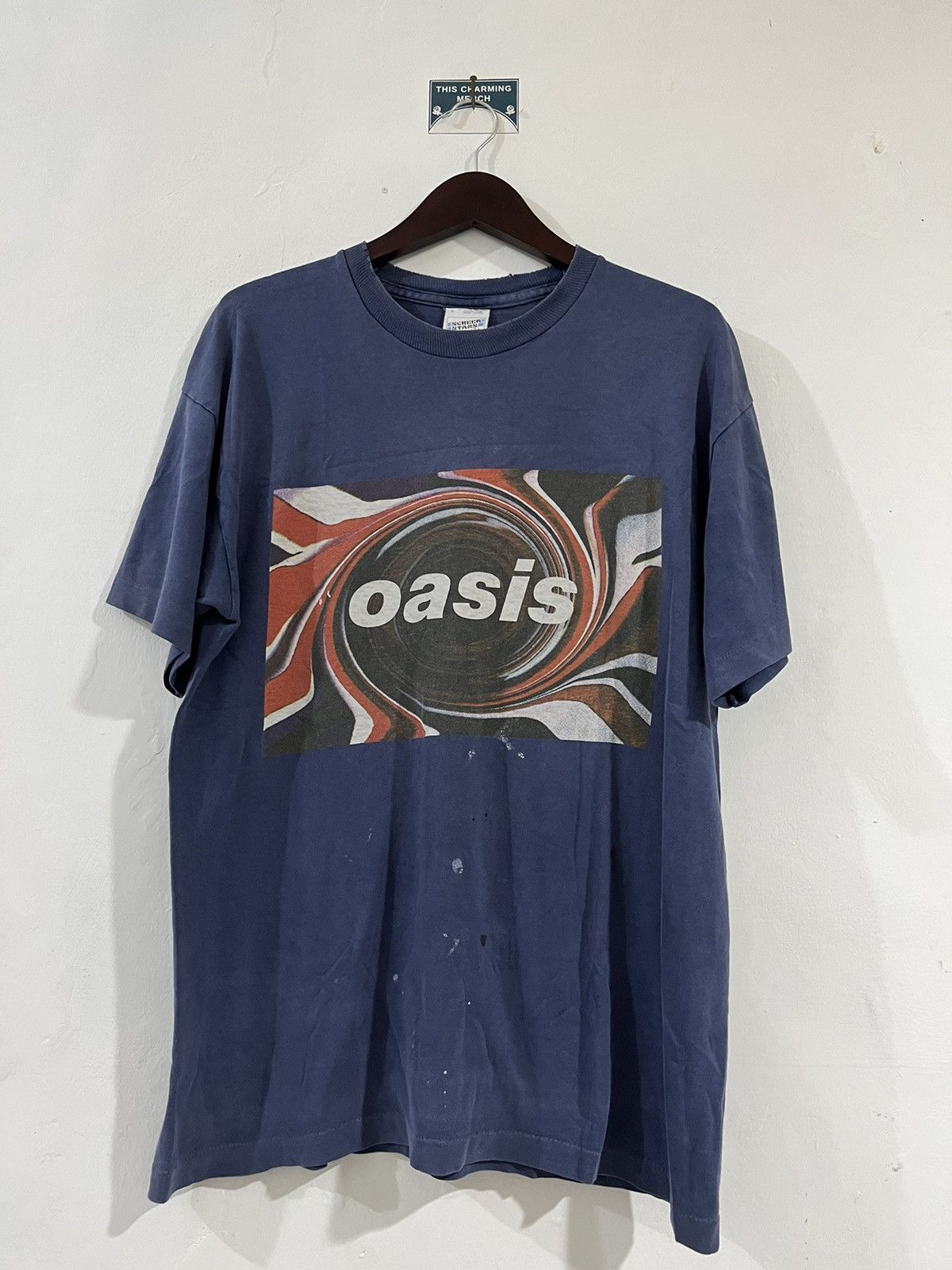 Band Tees × Screen Stars × Vintage VINTAGE OASIS UNION JACK SWIRL 1994 ...
