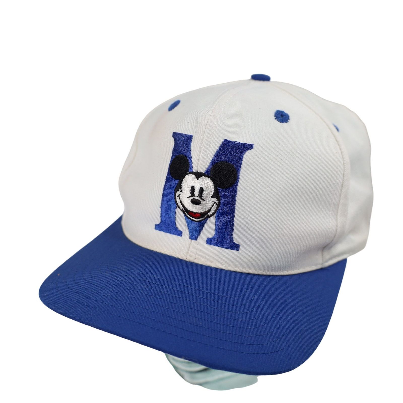 Vintage Vintage Disney Mickey Mouse M Logo Snapback Hat | Grailed