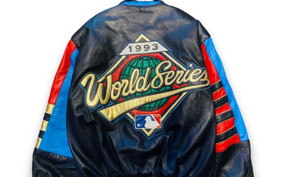 Very Rare Exclusive Leather Jacket Jeff Hamilton MLB World Series 1993 | Grailed