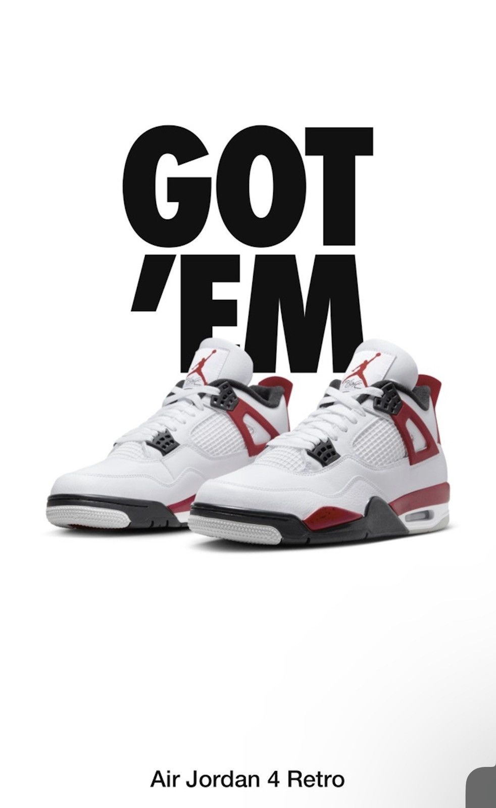 Jordan Brand × Nike Nike Air Jordan 4 Retro Red Cements | Grailed