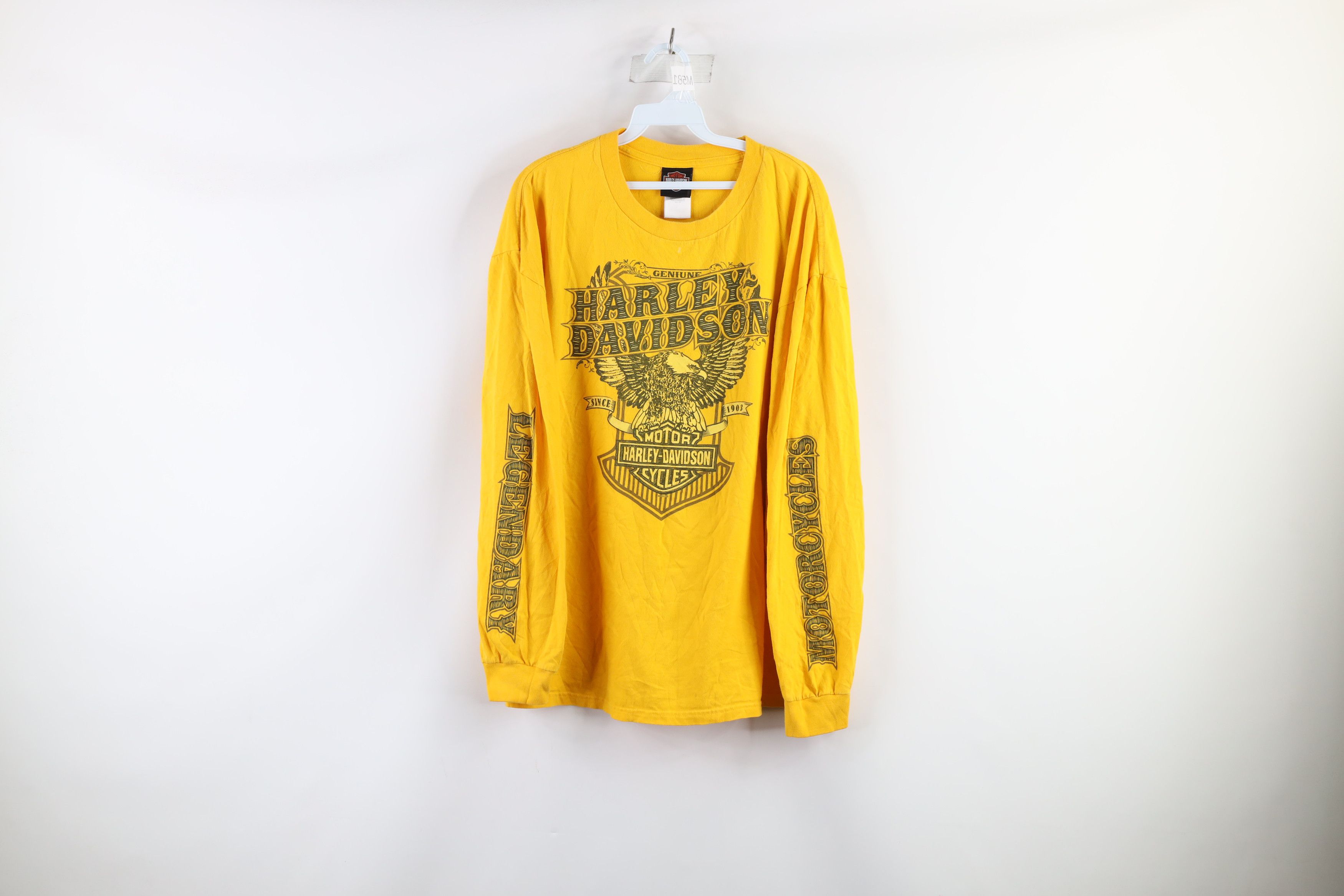 Vintage Vintage Harley Davidson Spell Out Eagle Long Sleeve T-Shirt | Grailed
