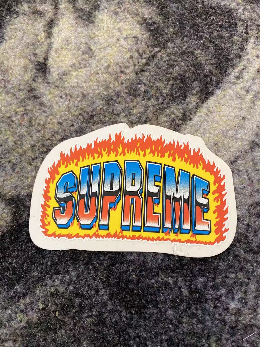 Supreme Supreme Flame Logo Sticker | Grailed
