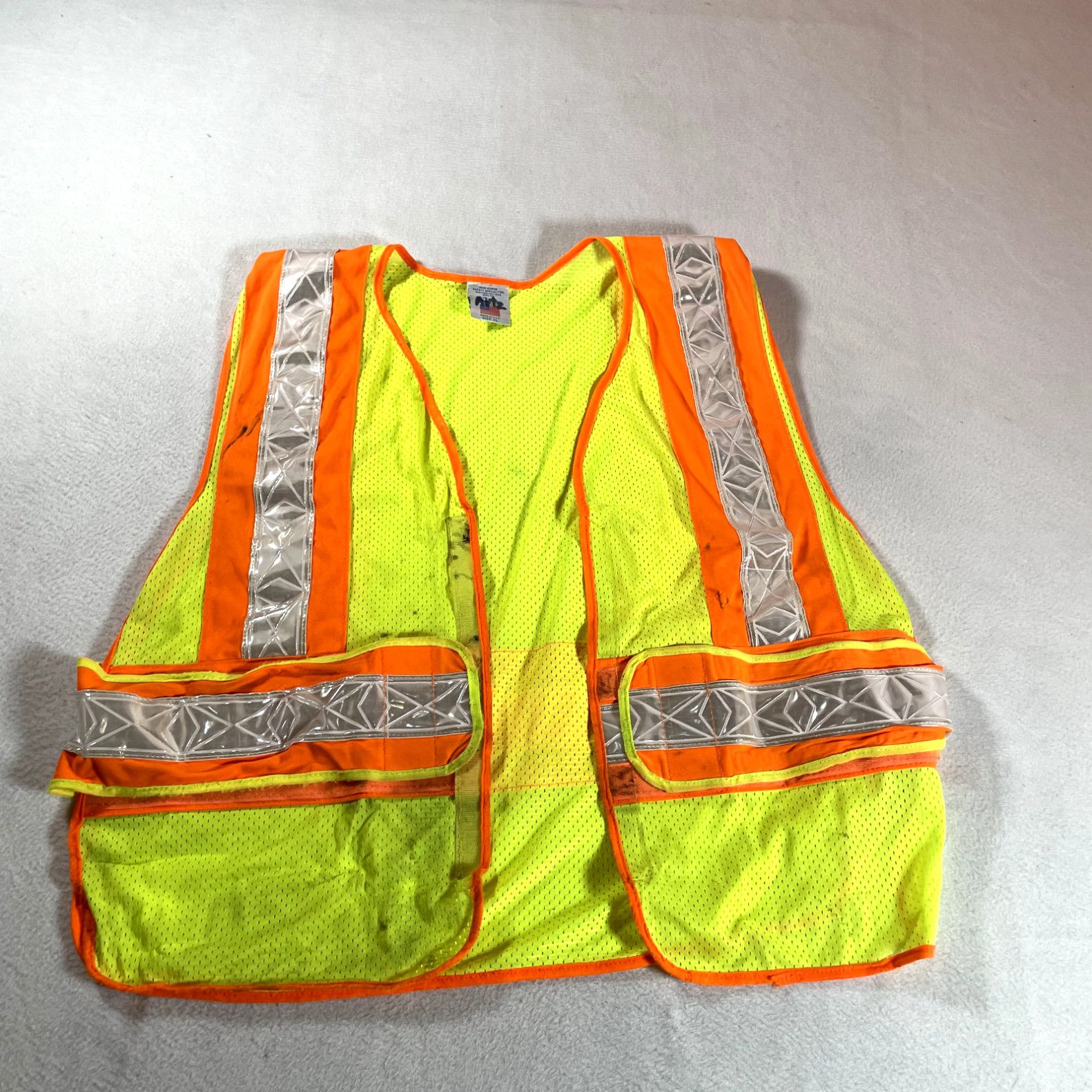 Vintage Iron Horse Safety Vest Mens Extra Large Yellow Hi Vis ...