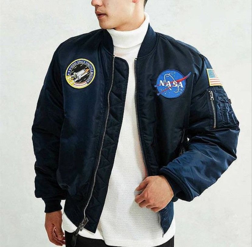 Alpha Industries × Nasa Alpha Industries Nasa Reversible Bomber Jacket ...