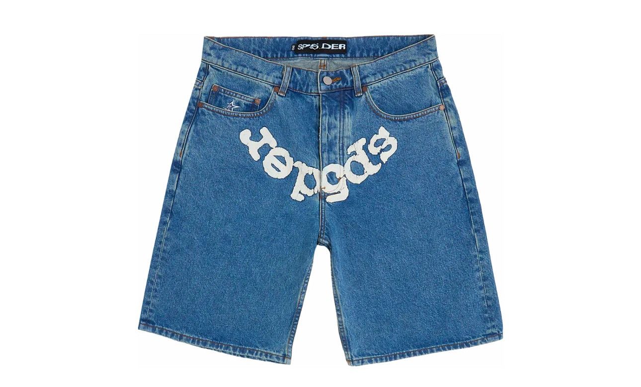 Spider Worldwide Sp5der Jean shorts | Grailed