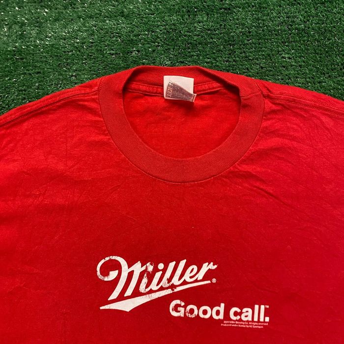 Vintage Vintage Y2K Baggy Essential Miller Beer Drunk T-Shirt | Grailed